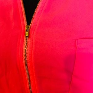Tops | Pink Full Zipper Front And Back Top | Poshmark
